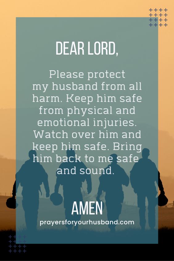 Prayer For Military Husband At Work