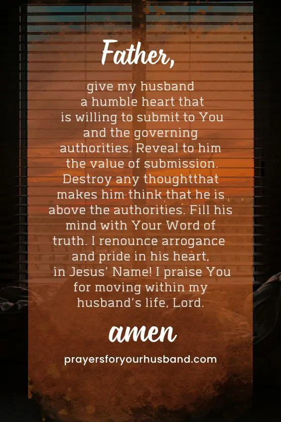 Prayers For Your Husband To Be Humble