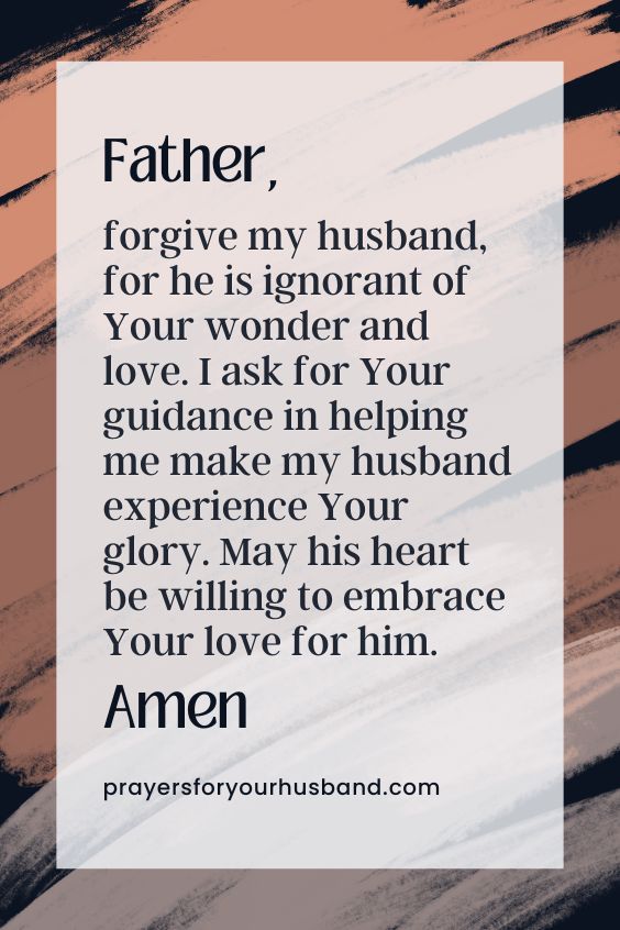 How Do I Pray For Salvation For My Husband?
