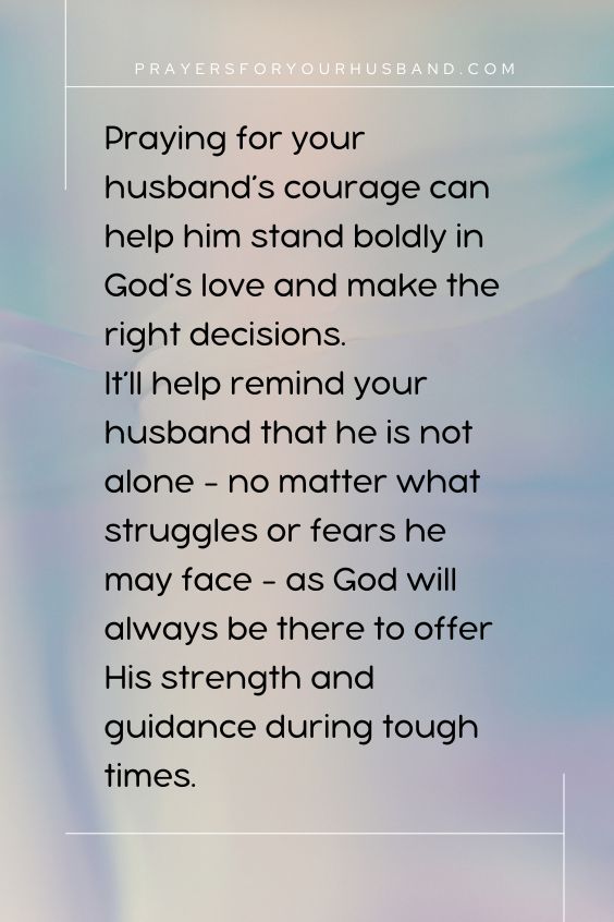 10 Prayers For Your Husband’s Strength And Courage